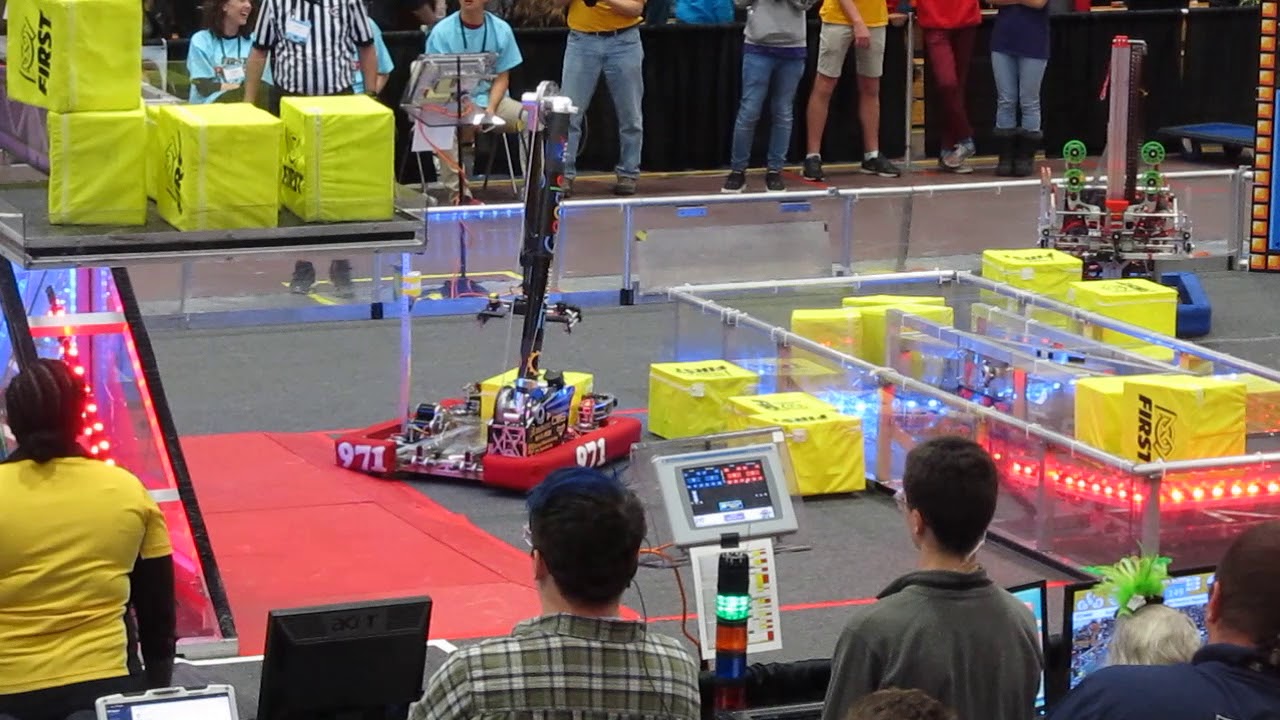 FIRST FRC SFR 2018 - Team 971 Qual 33 - YouTube
