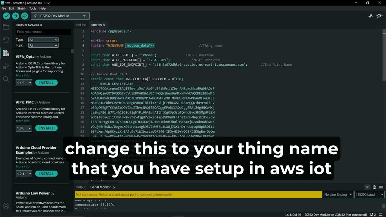 Publish DHT11 sensor readings to AWS - YouTube