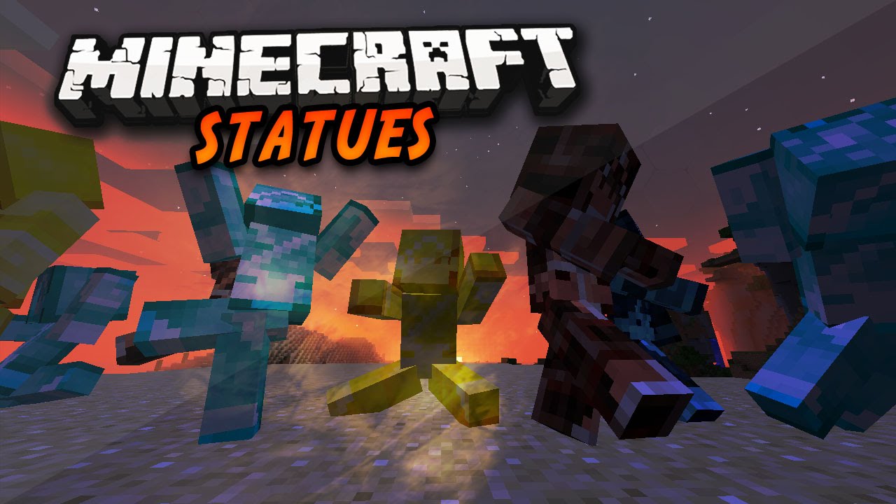 Minecraft | STATUES AND DISPLAY SHOWCASE MOD! | 1.9 | - YouTube