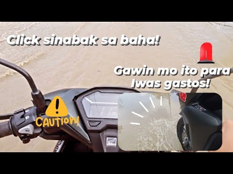 Honda Click 125i gano kalalim na baha ang kaya? (Iwas gastos tips ...