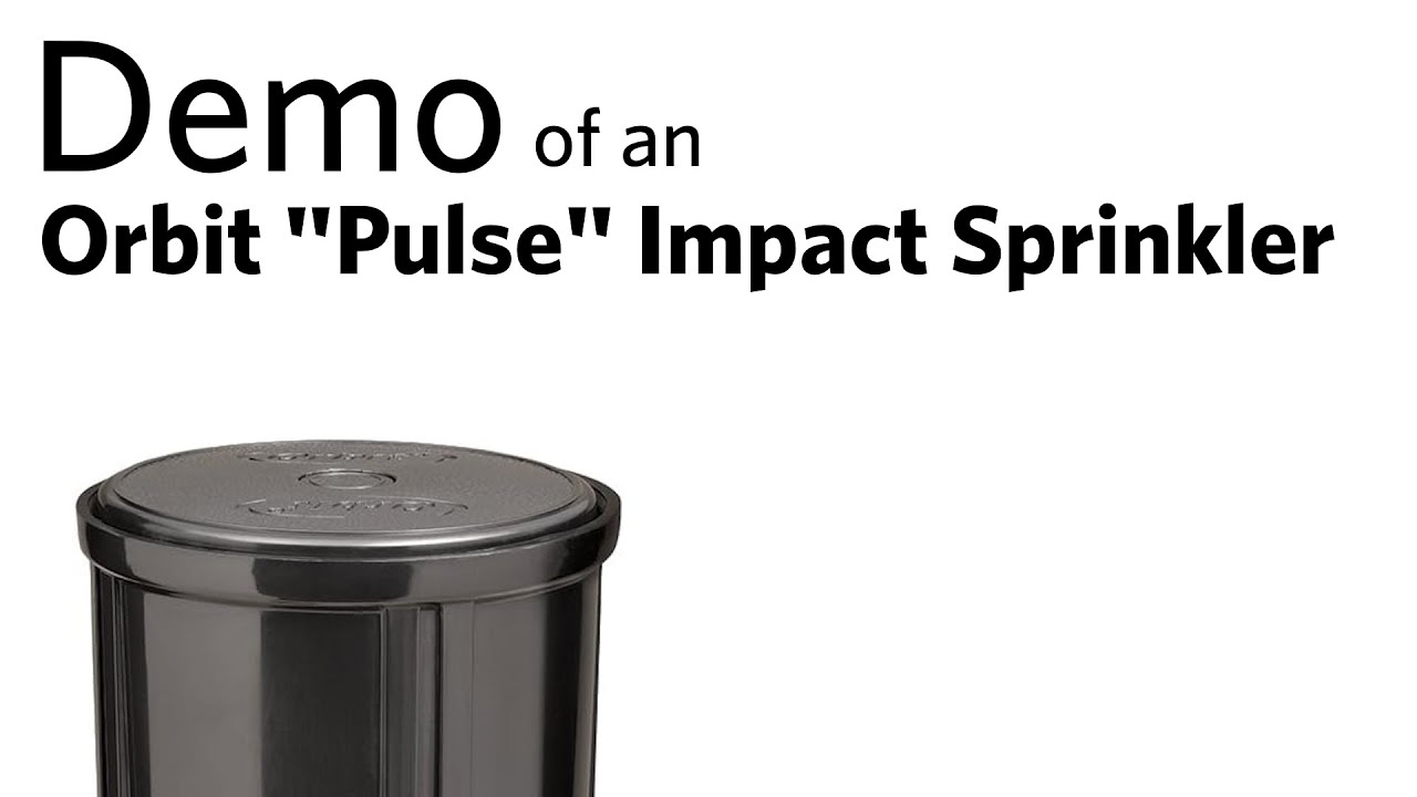 Demo of an Orbit "Pulse" Popup Impact Sprinkler - YouTube