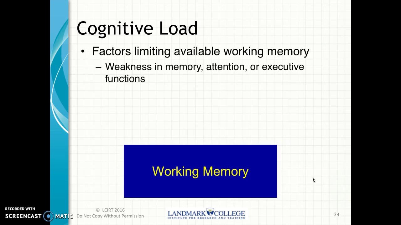 Cognitive Load and Mathematics - YouTube