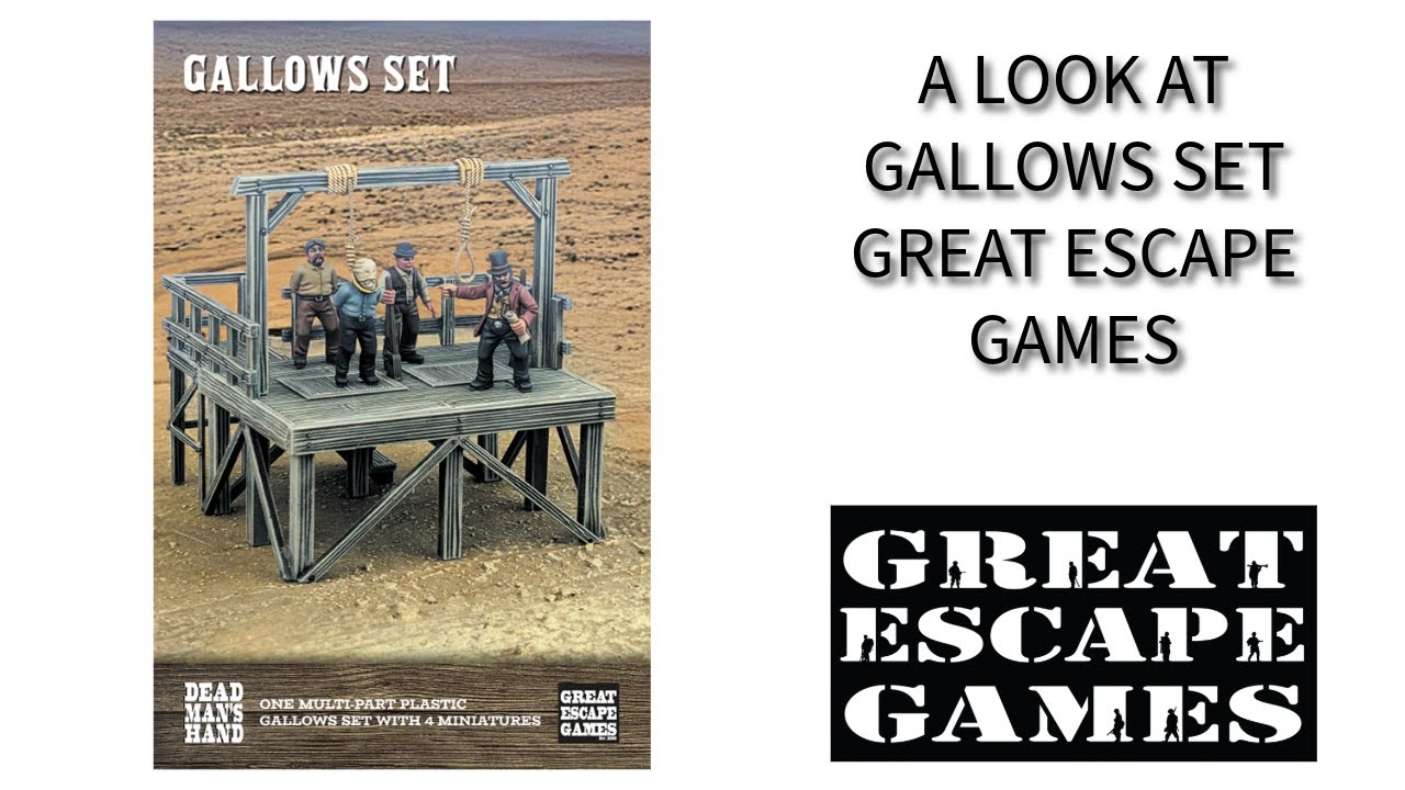 A Look at Dead Man's Hand Gallows Set. Great Escape Games - YouTube