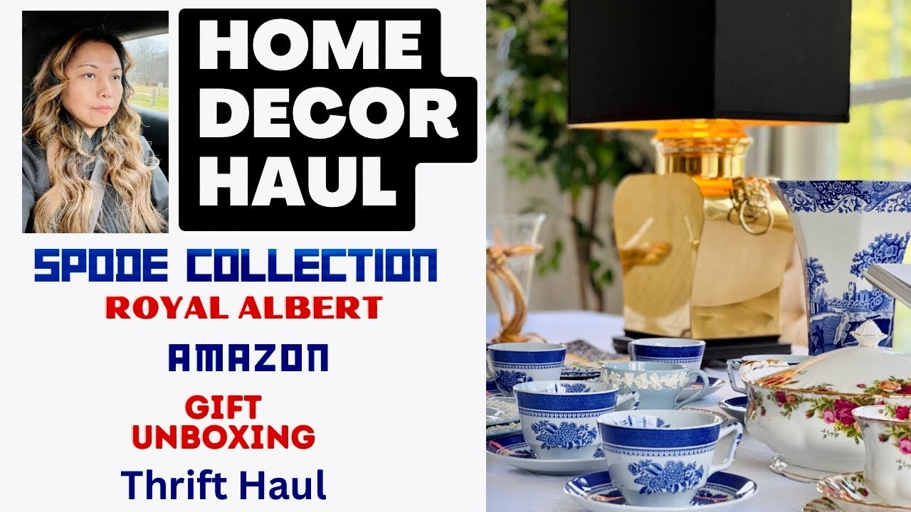 NEW* THRIFT WITH ME | AMAZON HAUL | SPODE PORCELAIN | THRIFT HAUL ...