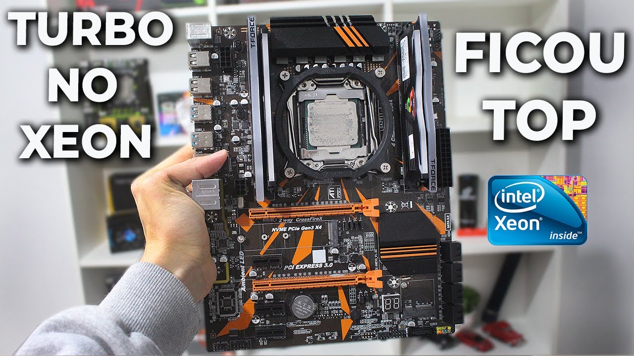 XEON COM TURBO FICOU INCRÍVEL! VEJA O UNLOCK TURBO NA PLACA MÃE X99 ...