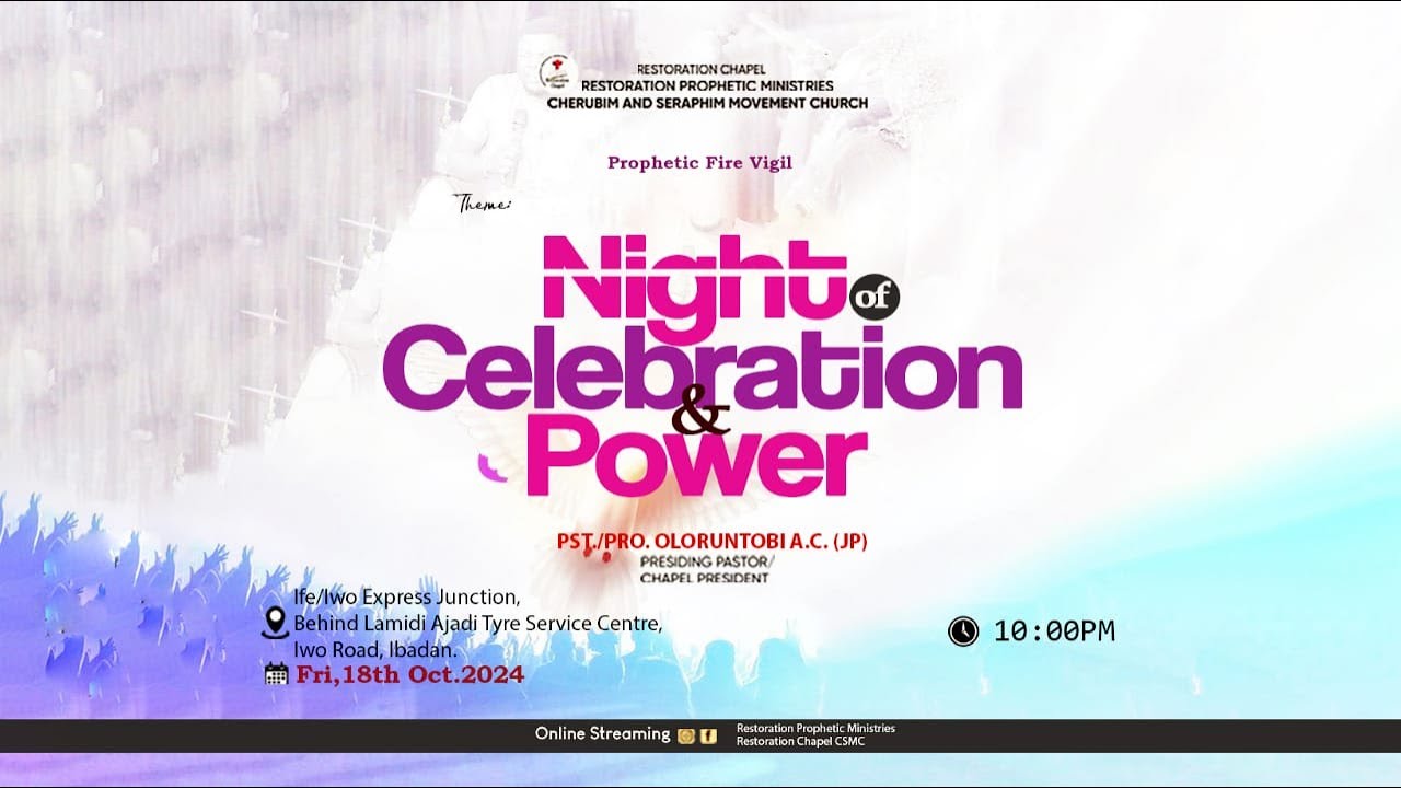Special Fire Prophetic Vigil - NIGHT OF CELEBRATION/POWER - YouTube