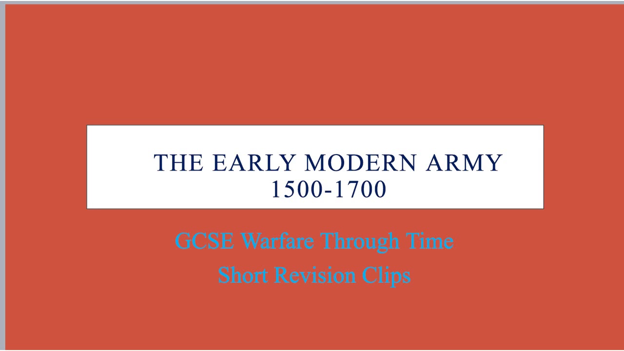 The Early Modern Army 1500-1700 - YouTube