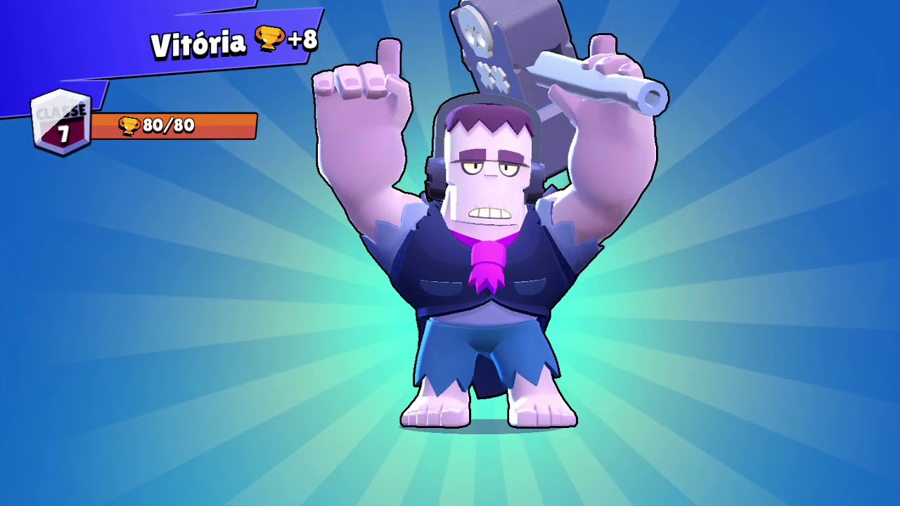 TESTEI O MEU NOVO BRAWLER, O FRANK - YouTube
