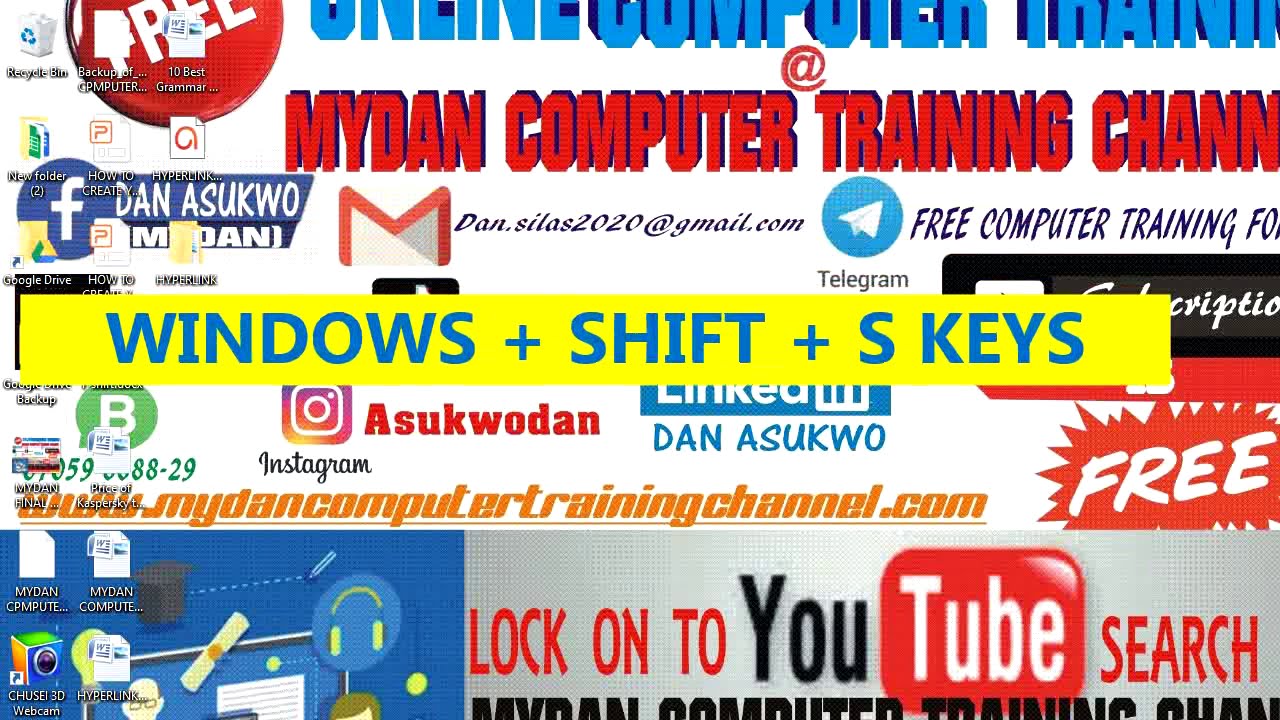 How to Take a Screenshot of Part of Your Computer Screen - YouTube