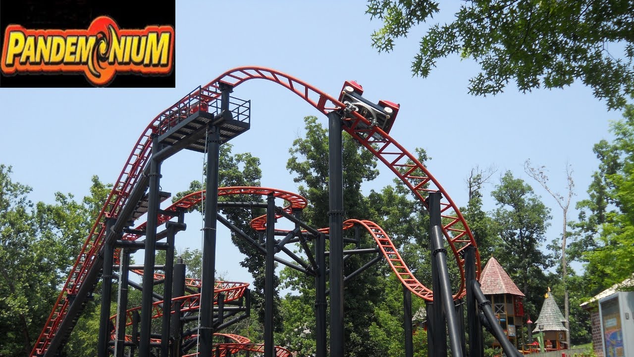 Pandemonium at Six Flags St Louis Review Gerstlauer Spinning Coaster ...
