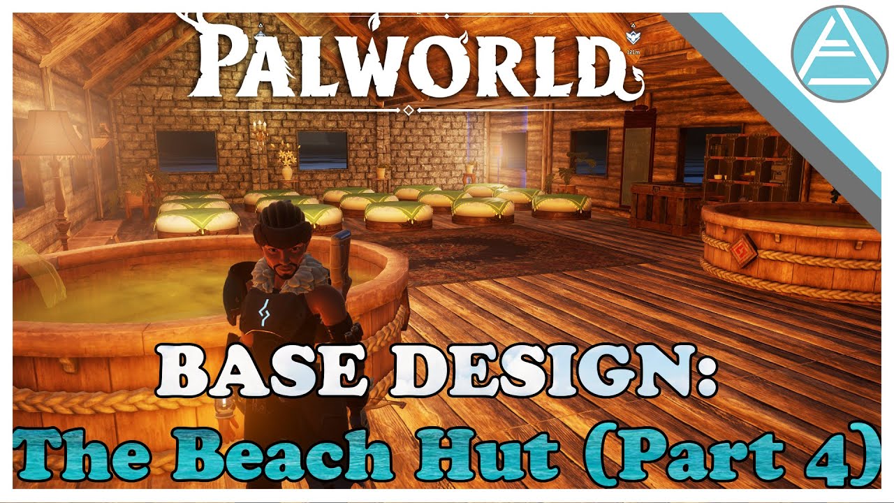 Palworld - Base Design: The Beach Hut (Part4) - YouTube