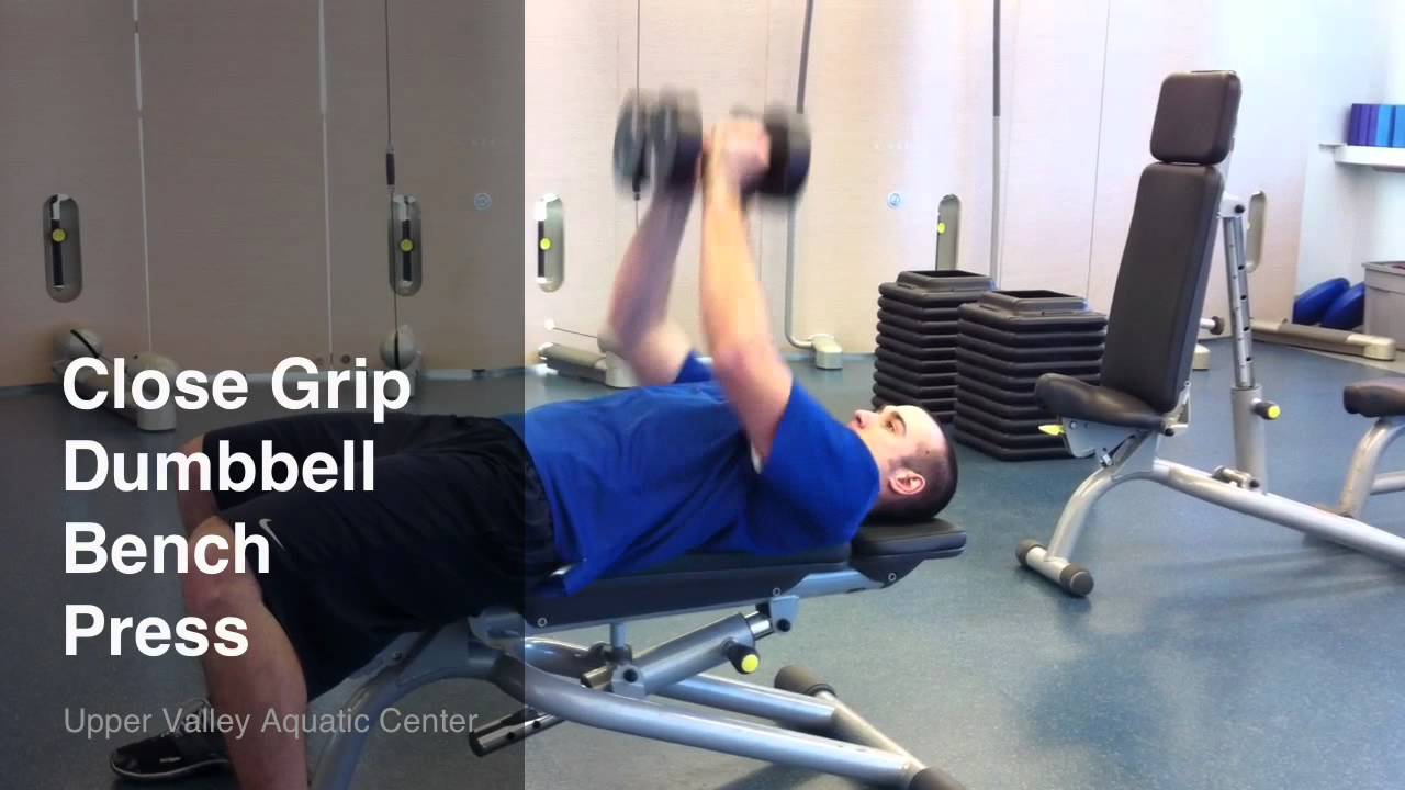 Close Grip Dumbbell Bench Press - YouTube