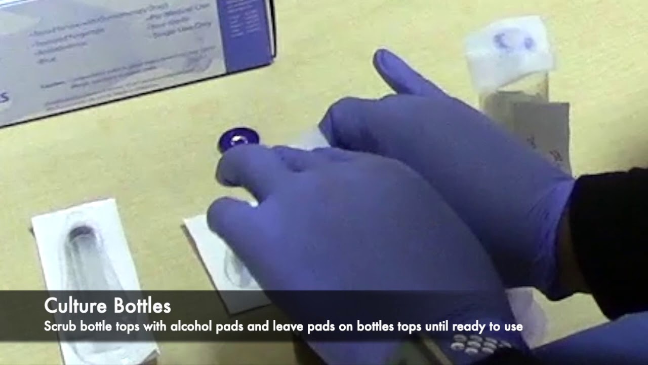 Drawing a blood culture peripherally - YouTube