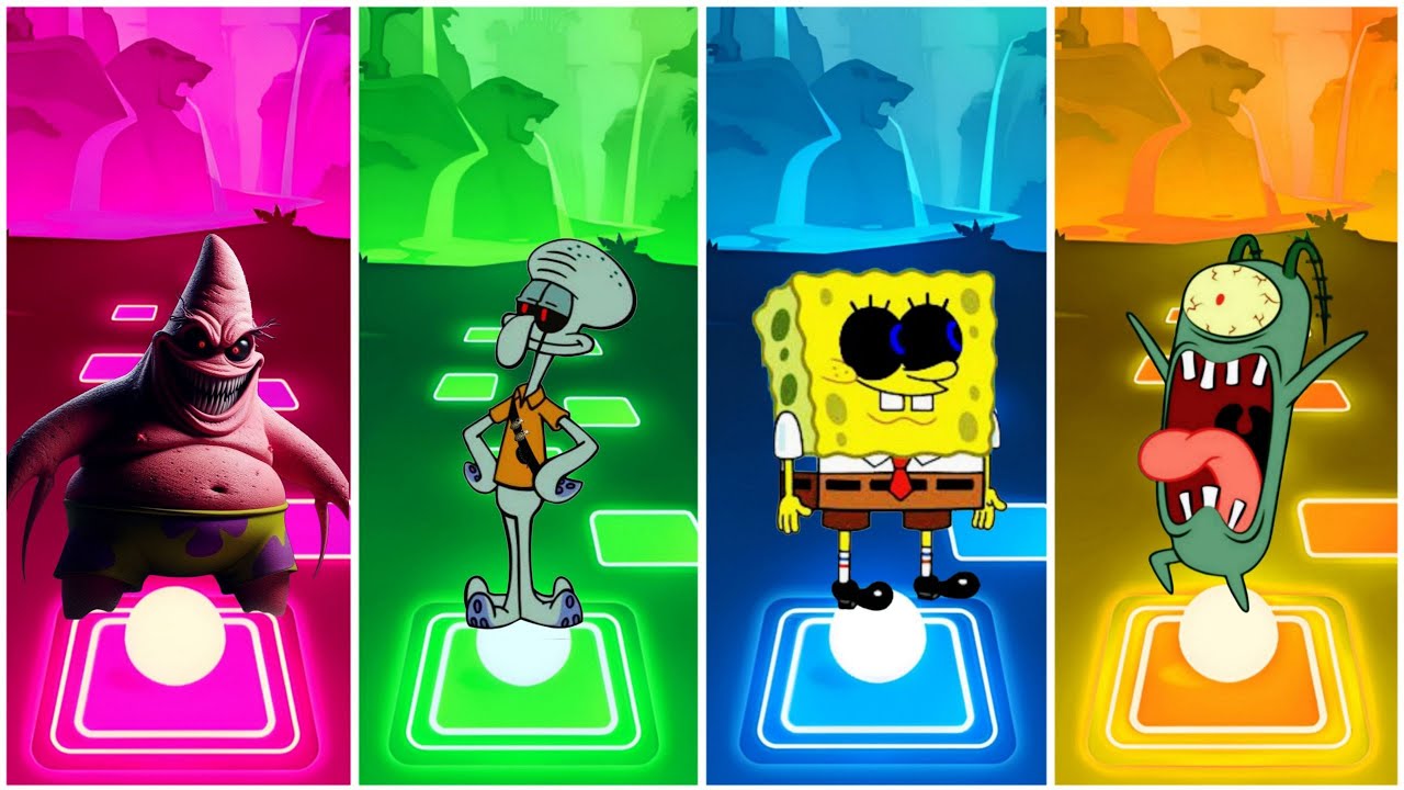 Patrick Star Exe 🆚 Squidward Exe 🆚 Spongebob Exe 🆚 Plankton Exe 🎶 Tiles ...