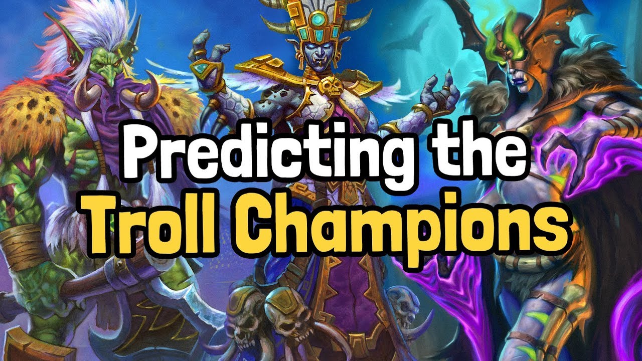 Troll Champion Class Legendary Predictions - Hearthstone - YouTube