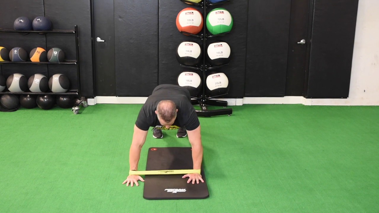Banded Plank Steps - YouTube