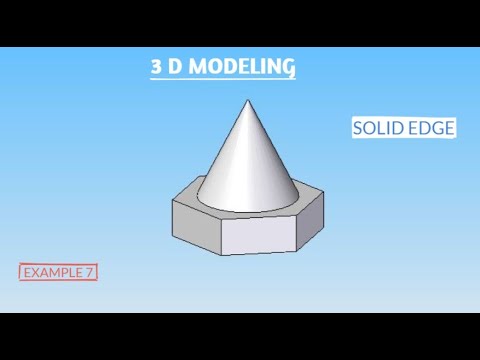 3D MODELING-EXP 7|CAED CAEG |SOLID EDGE | LEARN AND DRAW | - YouTube