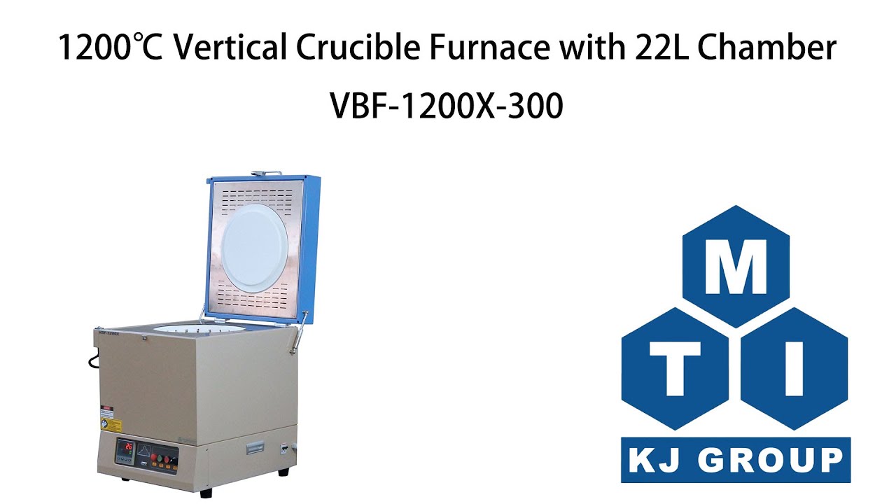 1200℃ Vertical Crucible Furnace with 22L Chamber - VBF-1200X-300 Demo ...