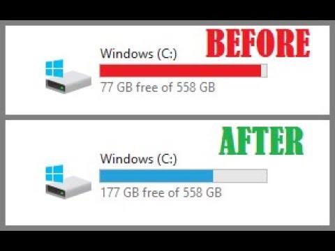 HOW TO FREE UP 100GB OF SPACE ON A WINDOWS COMPUTER! [2018, No download ...