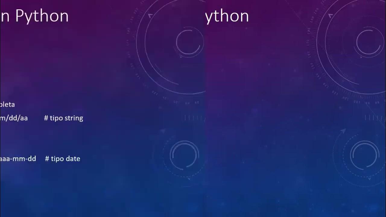 Manejo de Fechas en Python - YouTube