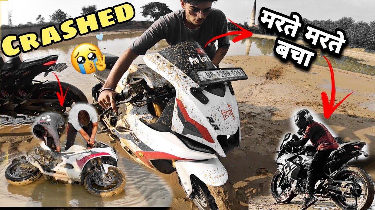 Crashed Mini BMW 1000rr 😥| Crazy Off-Roading On Bikes | Offroading Gone ...