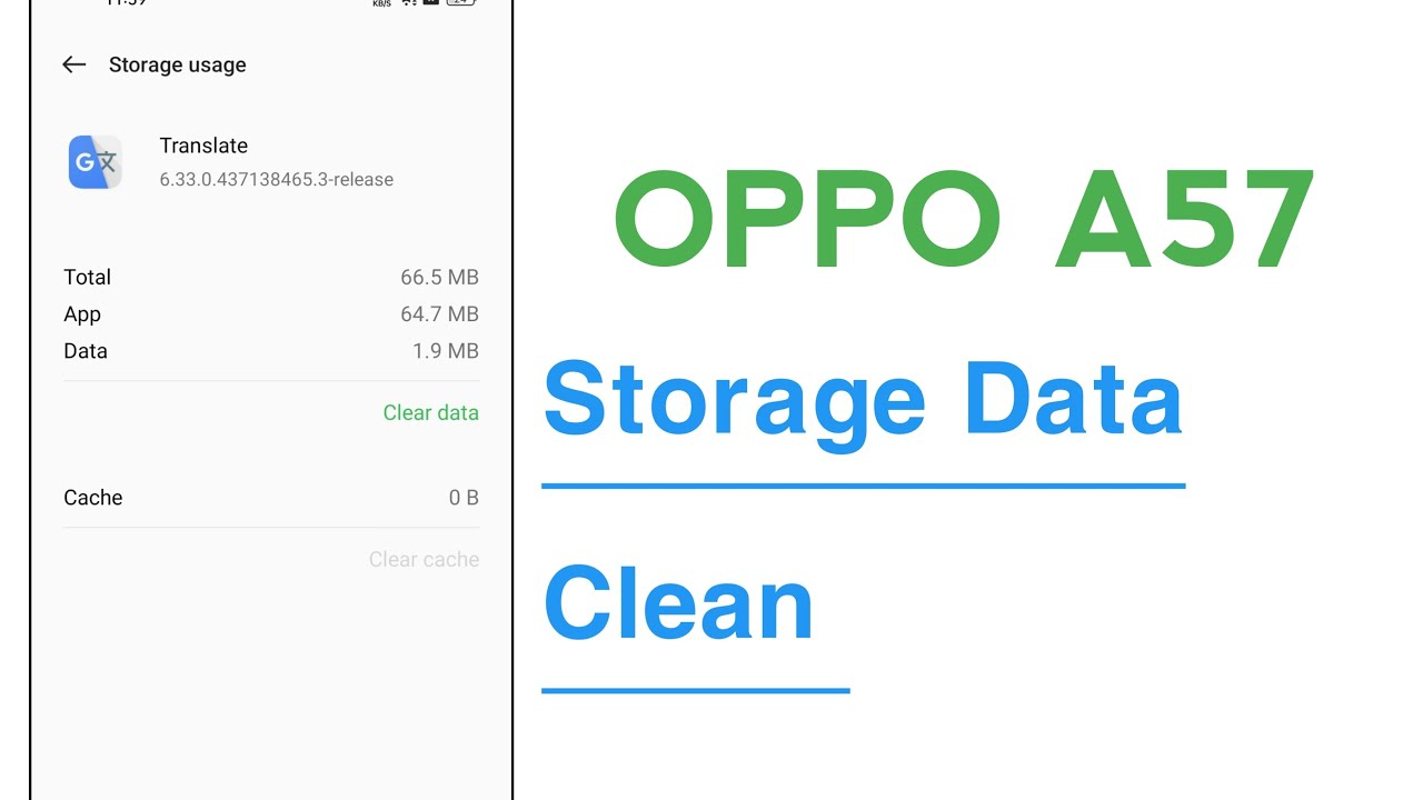 OPPO A57 Storage Data Clean - YouTube