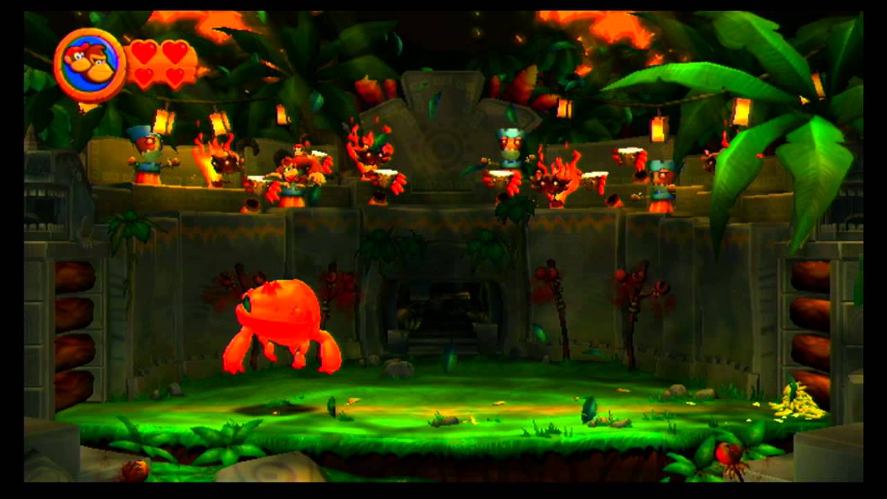 Donkey Kong Country Returns 100% Walkthrough Level 1-B "Mugly's Mound ...