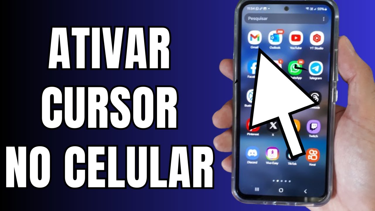 Como COLOCAR CURSOR do Mouse no CELULAR Samsung - YouTube