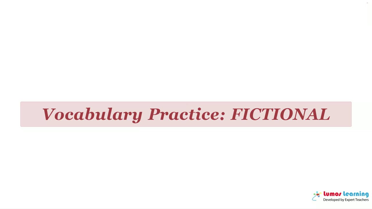 FICTIONAL - Definition, pronunciation, grammar, meaning - Practice ...