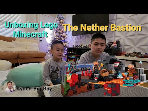 Unboxing and Building the Epic LEGO Minecraft Nether Bastion Set - YouTube
