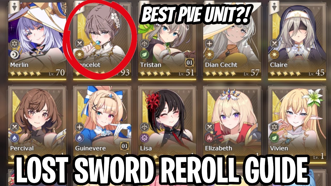 Lost Sword Reroll Guide - Who to Reroll For? - YouTube