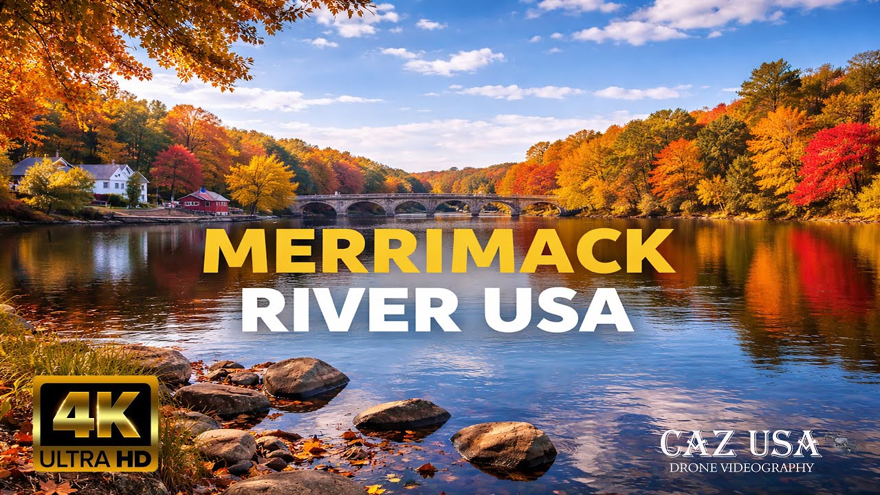 Manchester - New Hampshire (Merrimack River) - 4K - YouTube