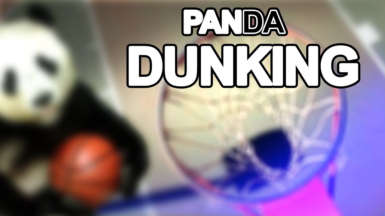 Panda Bear Dunking a BasketBall! - YouTube