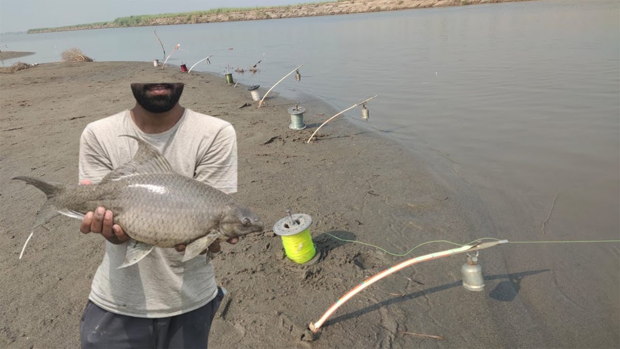 Fishing at Jhelum river|Fishing #livechal by Moby shah|Caught 4 kalbans ...