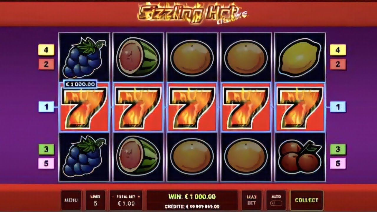 Sizzling Hot Deluxe MEGA WIN 77777 ( 2025 Slot Machine ) - YouTube