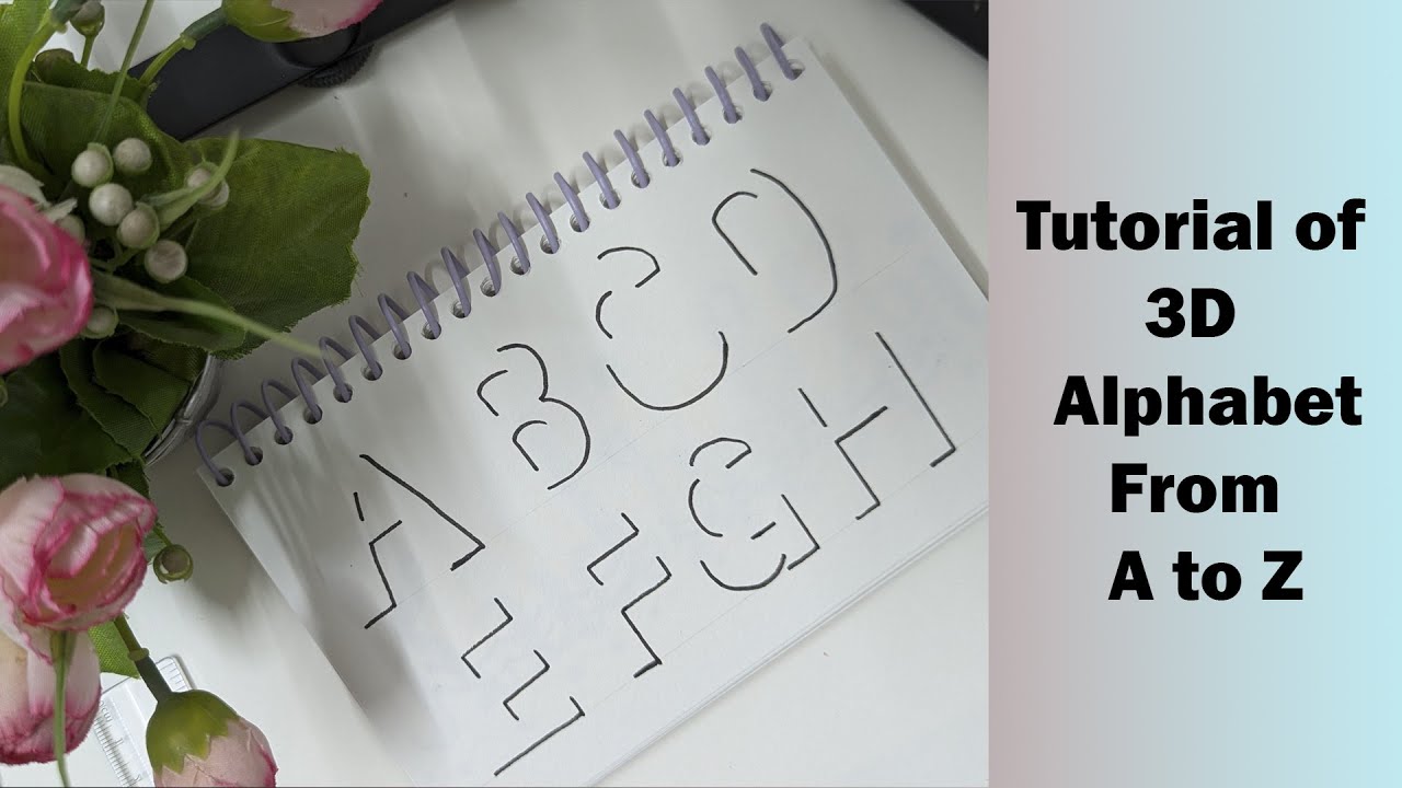 Let's learn 3D Alphabet from A to Z. || Creative Art and Craft By ...