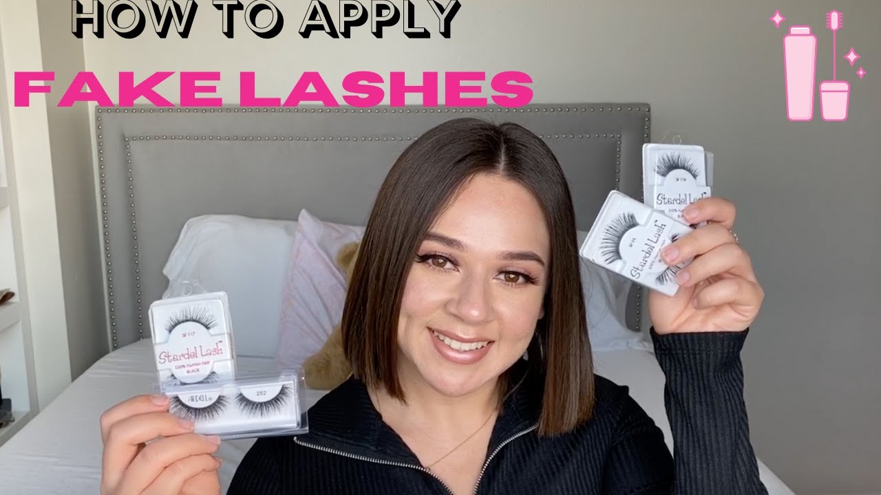 HOW TO APPLY FAKE LASHES FOR BEGINNERS + HOW TO WASH YOUR FAKE LASHES ...