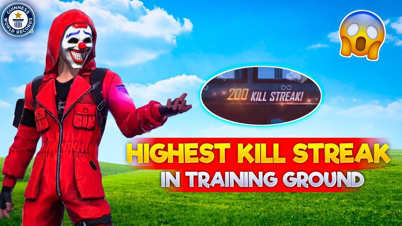 HIGHEST KILL STREAK CHALLENGE 🔥 IN TRAINING GROUND🤯 CAN I DO 200+ KILL ...