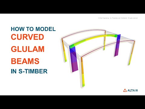 Modeling Curved Glulam Beams - S-TIMBER Tutorial - YouTube