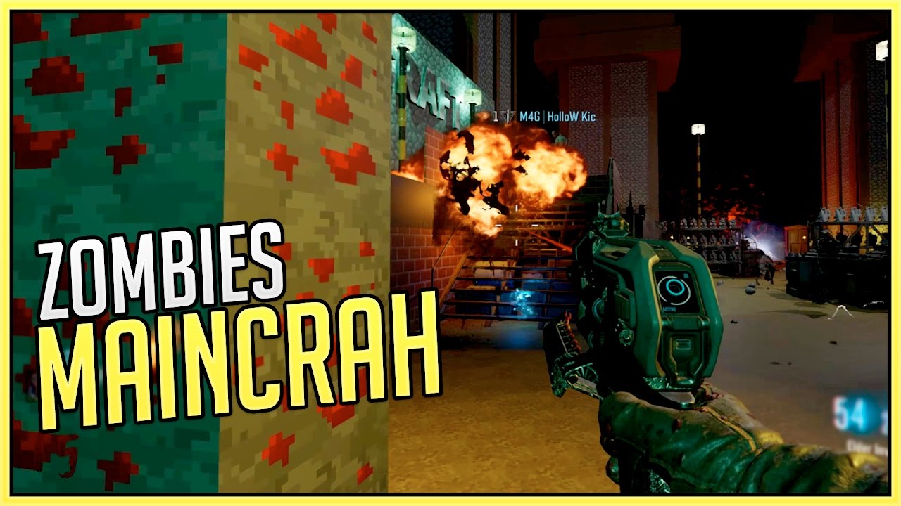 ZOMBIES CUSTOM MAP | MINECRAFT ZOMBIES | SwaggaBear & Hollow | COD BO3 ...