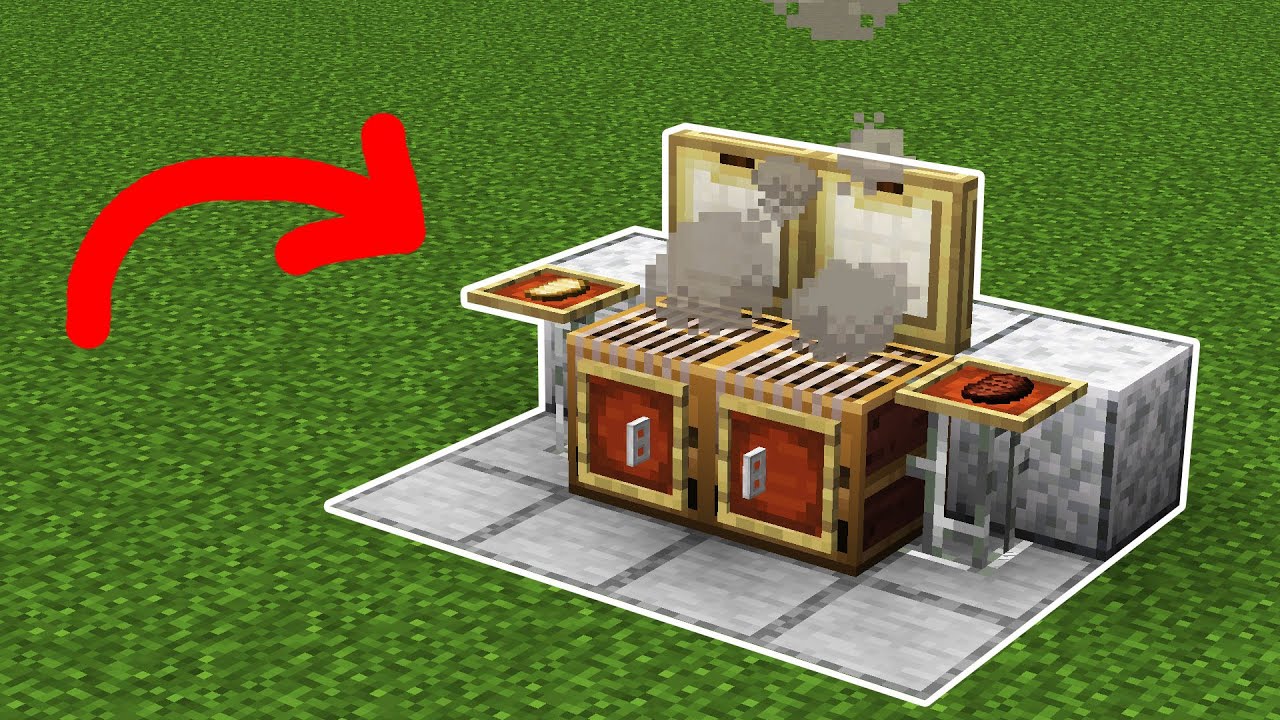 How To Make A Grill In Minecraft Youtube