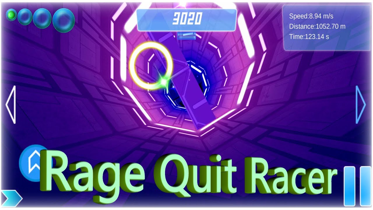 Rage Quit Racer (Tunnel game). - YouTube