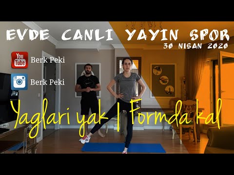 Evde Canlı Yayın Spor - 30 Nisan 2020  ( Evde Egzersiz / Spor Yap )