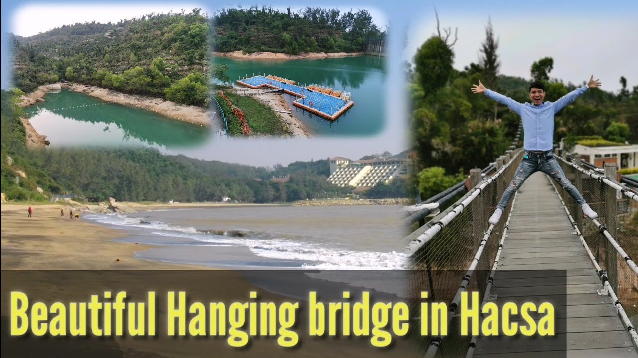 Hidden HANGING BRIDGE in Hacsa beach - YouTube