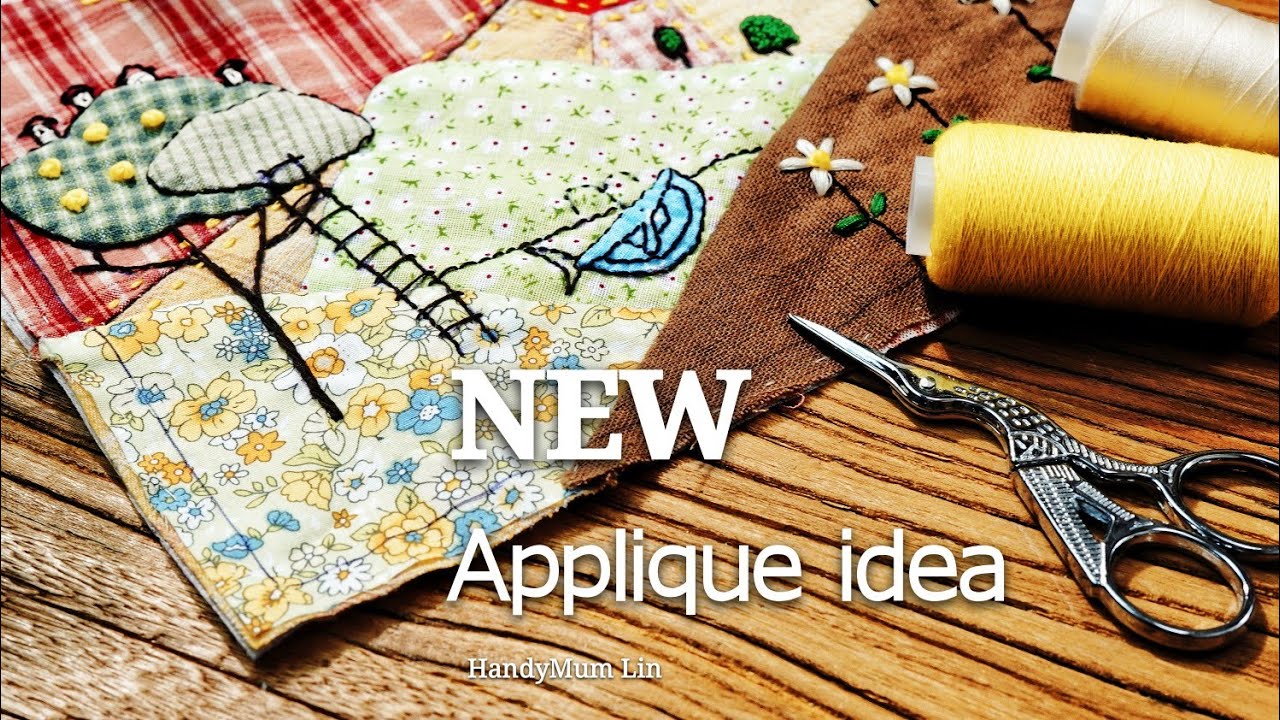 NEW Applique idea / Hand Embroidery / Home Decorating Ideas童话贴布 ...