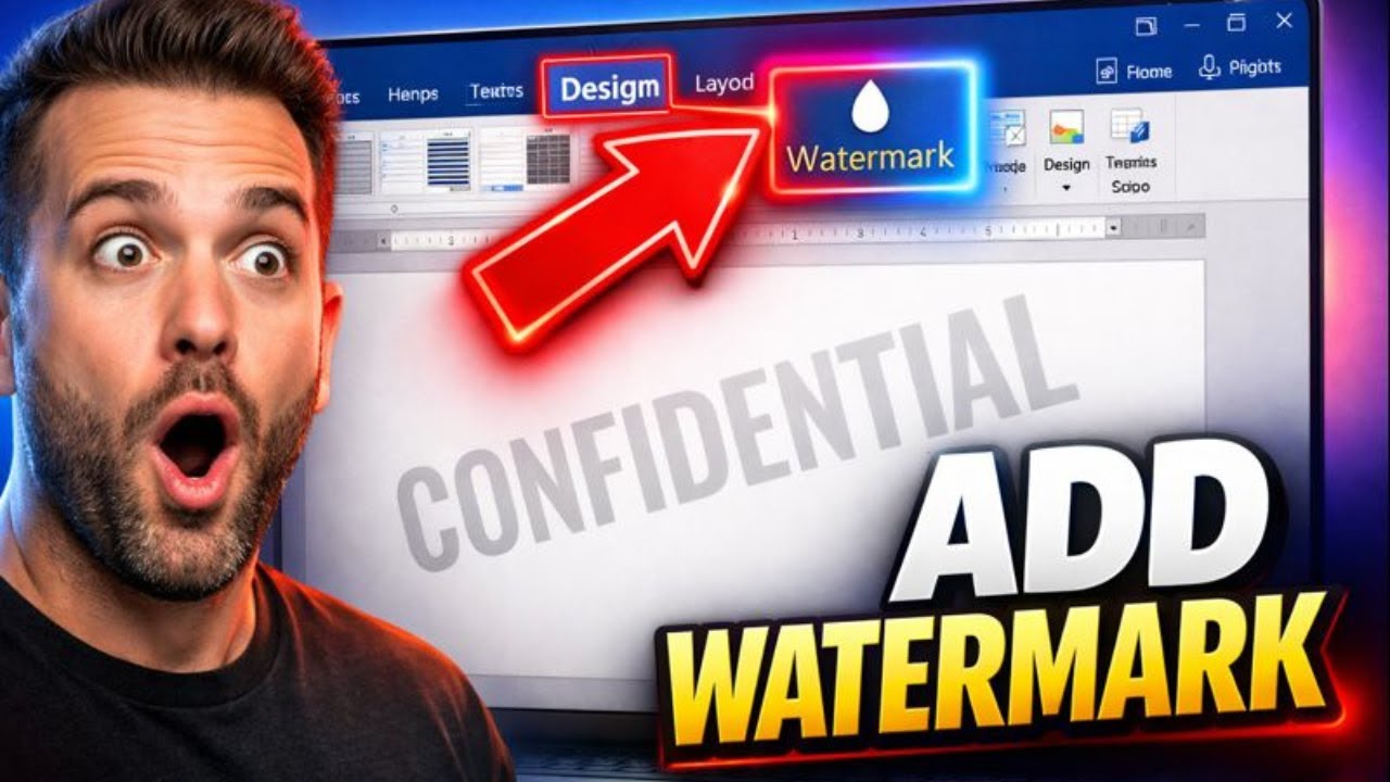 How to Add Watermark in MS Word (Step-by-Step Tutorial) - YouTube