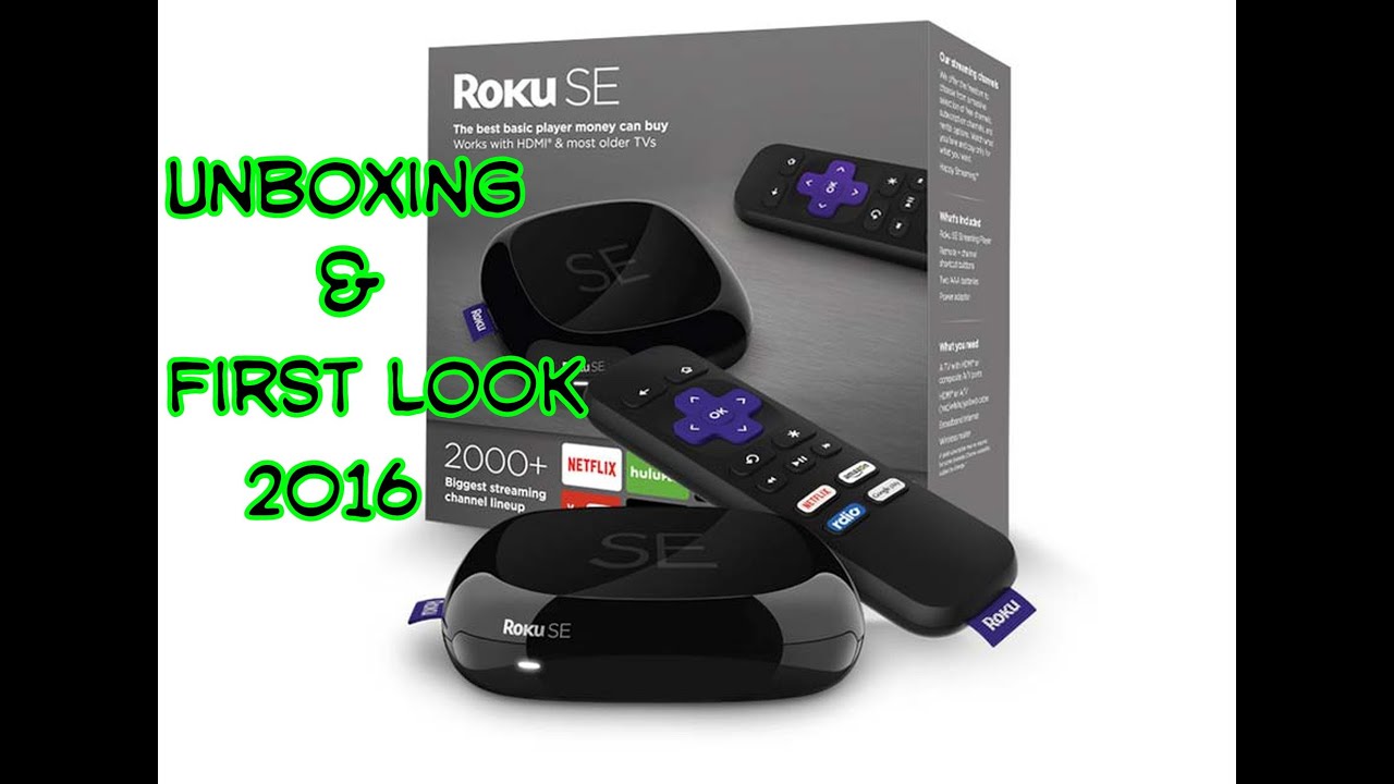 Roku SE Unboxing & First Look: Streaming Media Player 2016 - YouTube