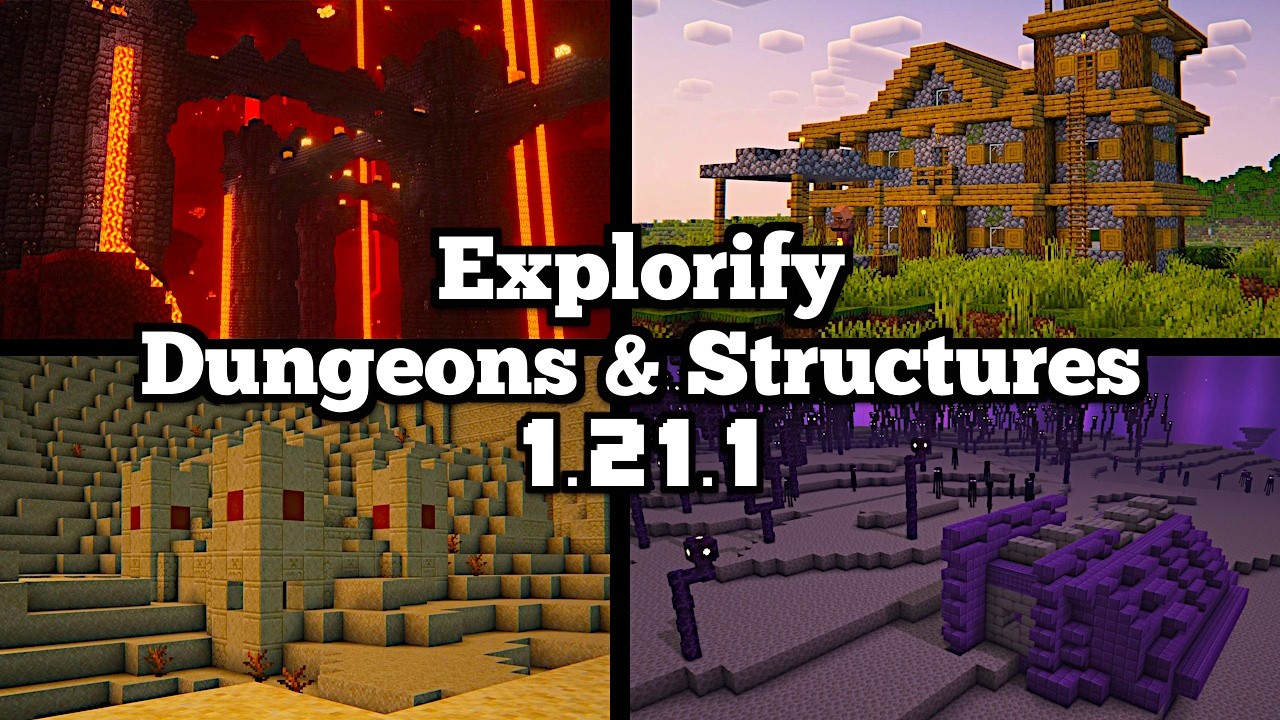 *NEW* Explorify Dungeons & Structures Mod - Minecraft 1.21.1 (Mod Showcase) - YouTube