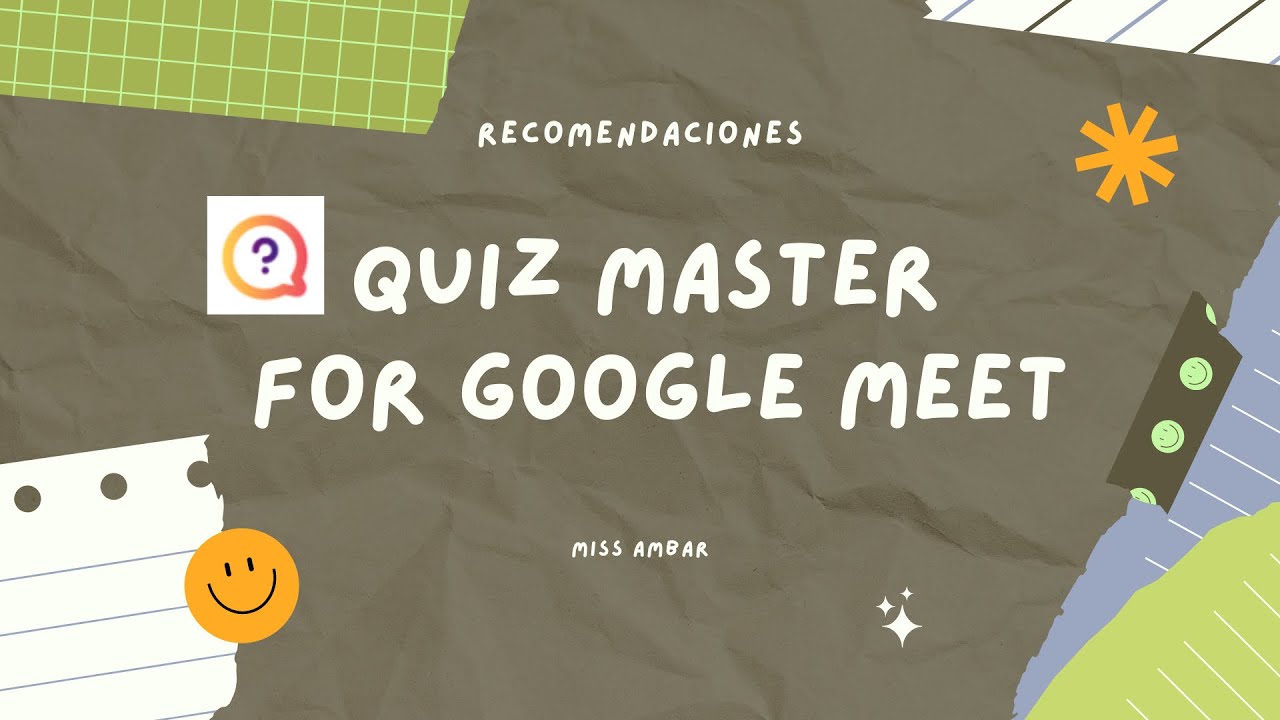 Quiz Master for Google Meet - YouTube