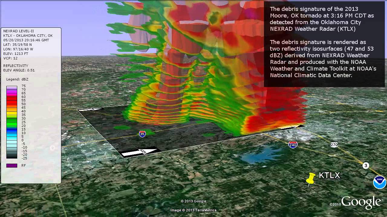 Moore 2013 Tornado (NOAA animation #2016) - YouTube